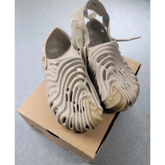 CROCS | Shoes | Crocs Pollox Clog Shoes Mens 2 M Horchata Tan ...